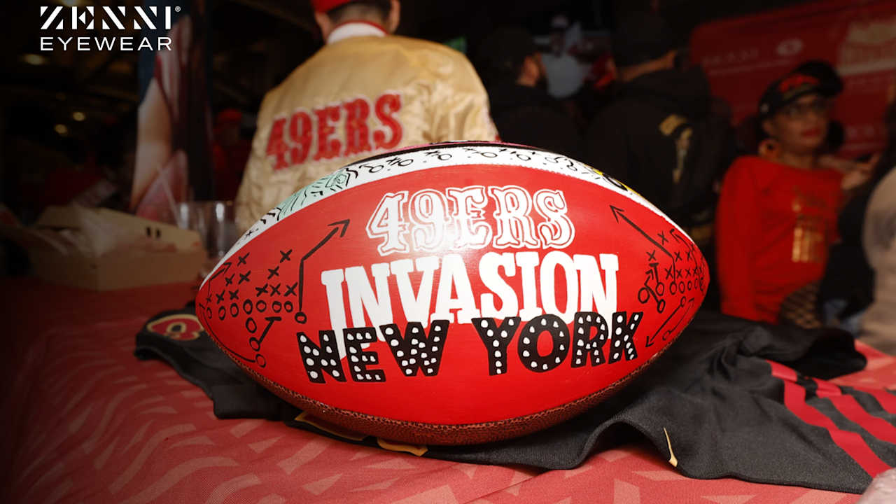 Download your Photos: 49ers Fans Paint New York Red and Gold ️