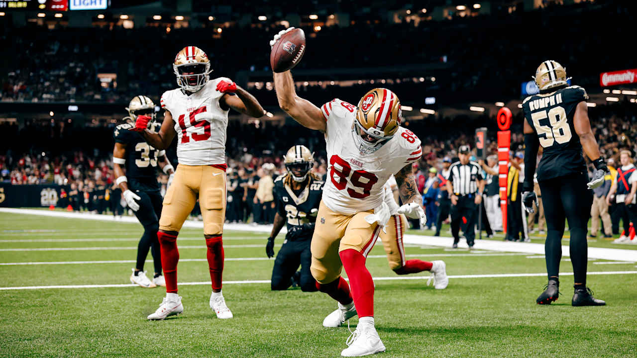 Mac Jones Connects with Luke Farrell for First 49ers Touchdown