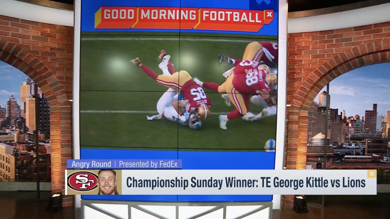 'GMFB' Crowns George Kittle as Championship Sunday Angry Runs Winner