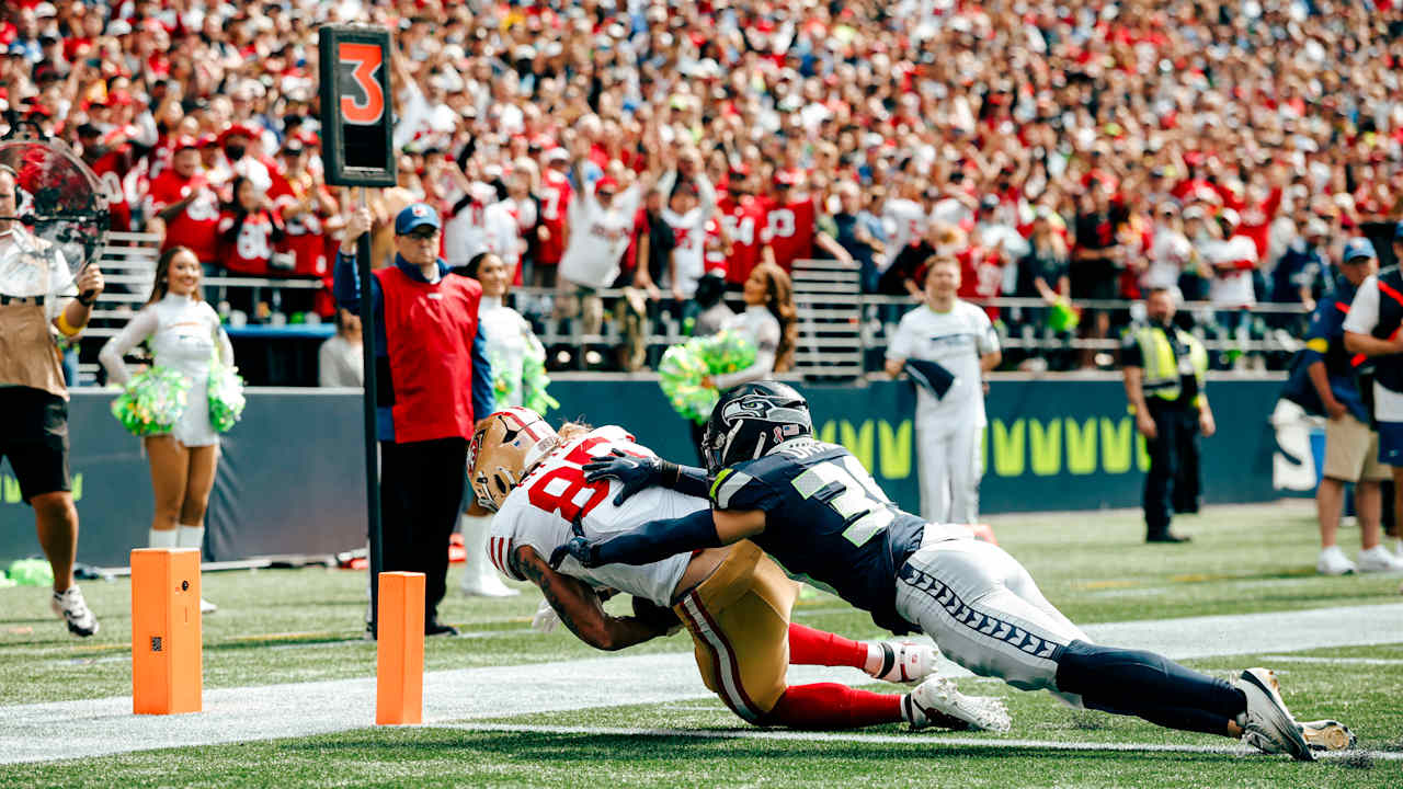 George Kittle Catches a 5-Yard Touchdown vs. Seattle