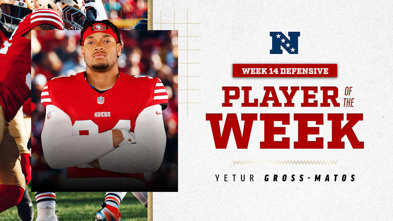 Defensive Lineman Yetur Gross-Matos Named NFC Defensive Player of the Week