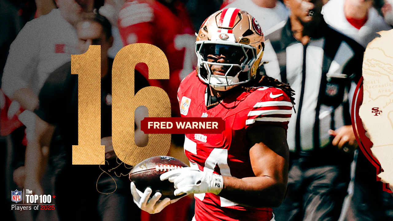 Fred Warner Ranked No. 16 on NFL's 'Top 100 Players of 2025'