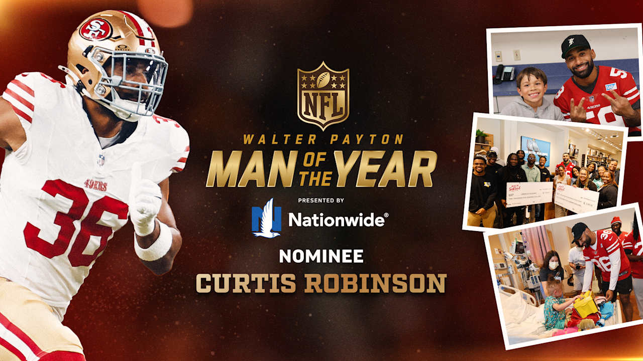 Curtis Robinson Named 49ers Nominee for 2024 Walter Payton Man of the Year Award