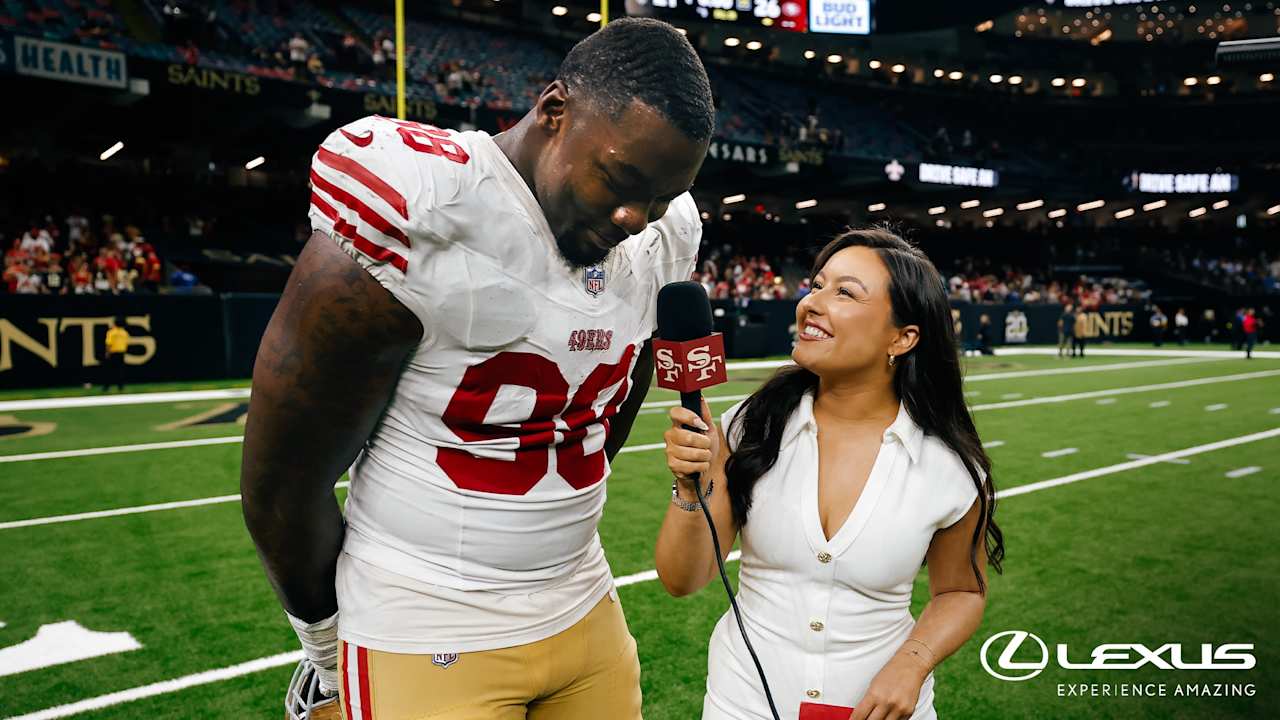 Mykel Williams Talks 2-0 Start, Recaps Win vs. Saints | 49ers