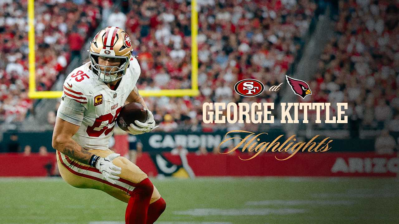 Every George Kittle Catch from 2-Touchdown Game vs. Cardinals | Week 11