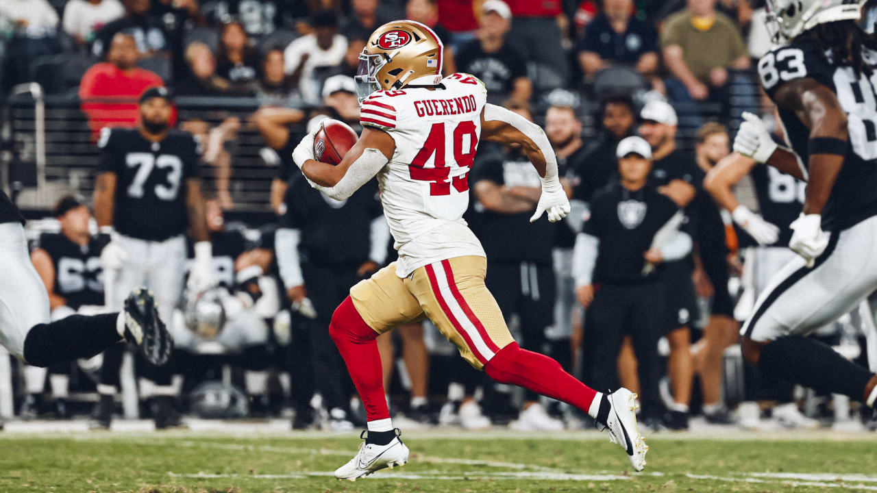 Isaac Guerendo's Takes Off for a 93-Yard Kick Return