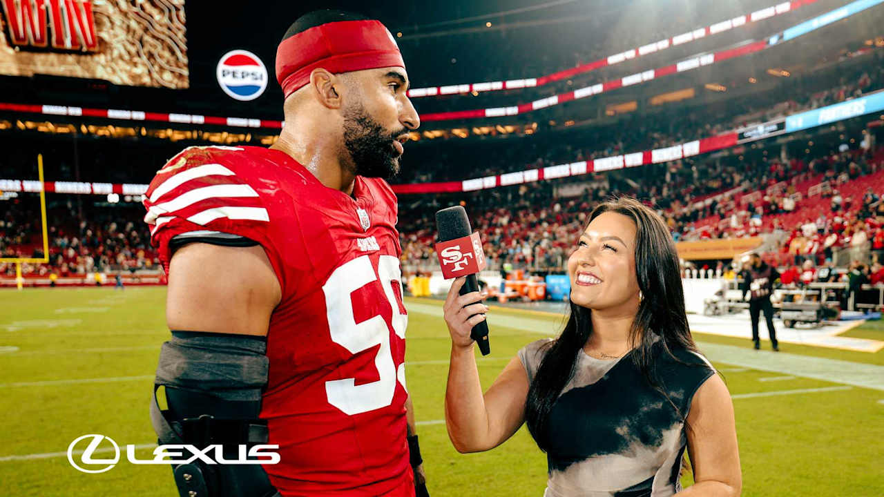 Curtis Robinson Talks First NFL Start, Recaps 'MNF' Win vs. Carolina ...