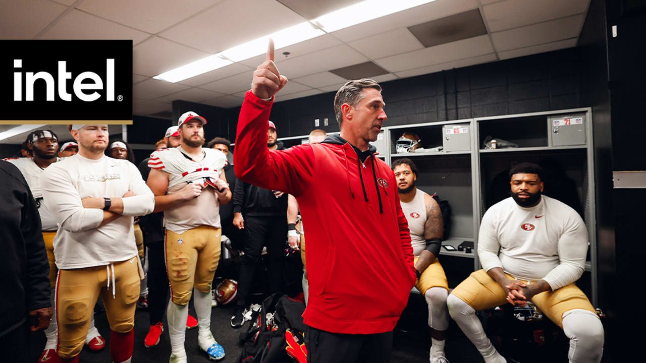 Go Inside the 49ers Locker Room Following Week 13 Win vs. Eagles