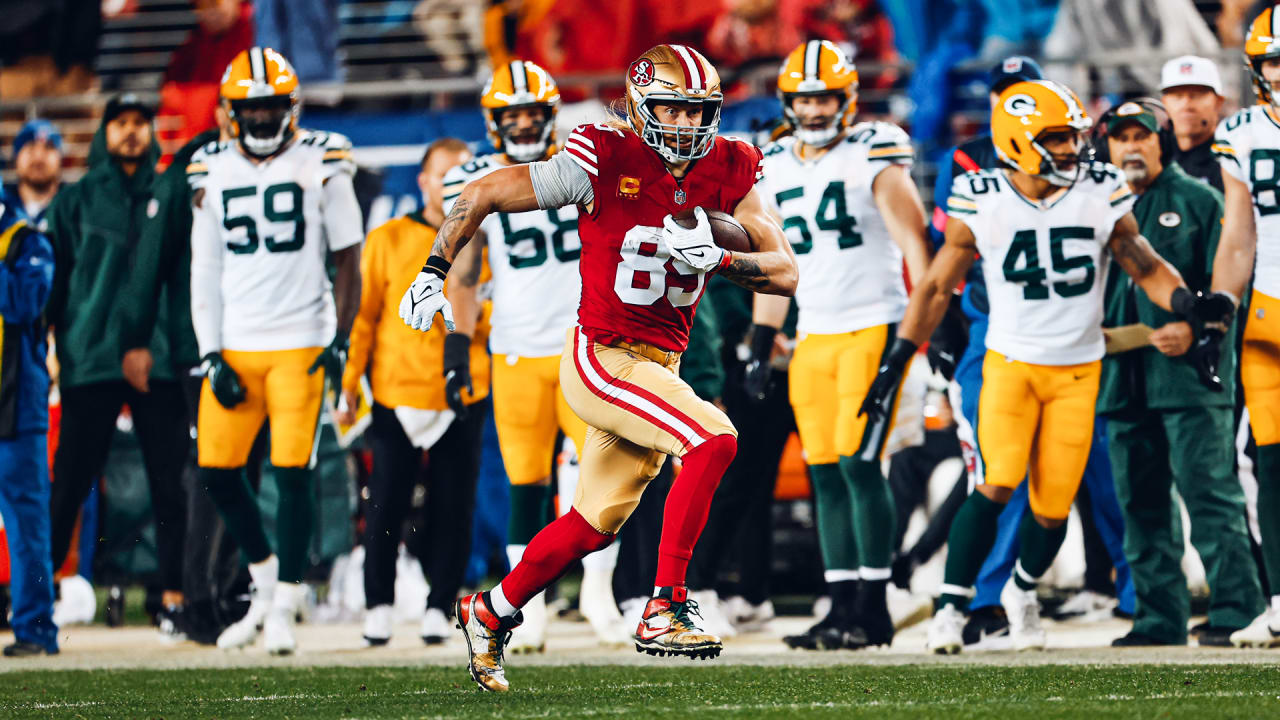 Brock Purdy Finds a Wide-Open George Kittle for a 32-Yard Pickup