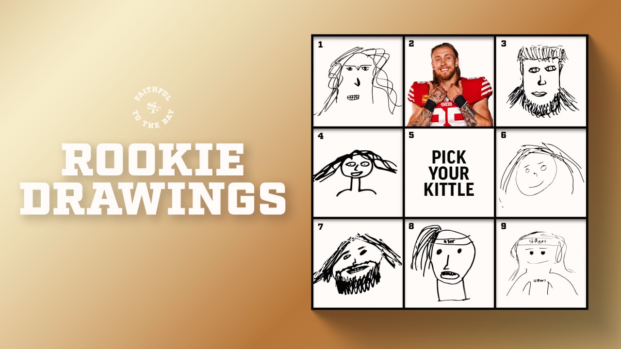 George Kittle Reacts to Rookie Drawings of Himself ️