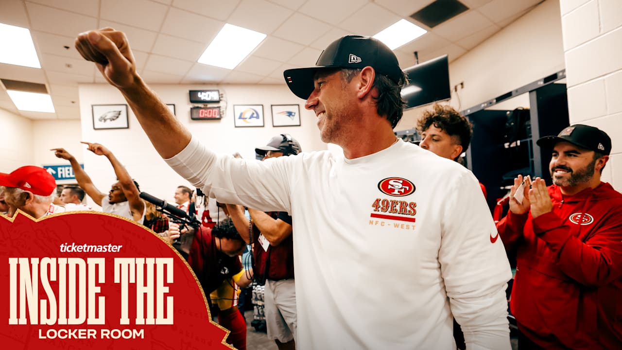 Go Inside the 49ers Locker Room Following Week 1 vs. Seahawks