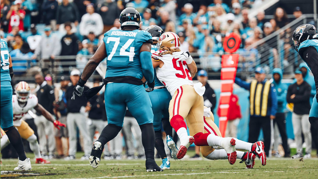 Chase Young and Nick Bosa Bring Down Lawrence, Force Fumble