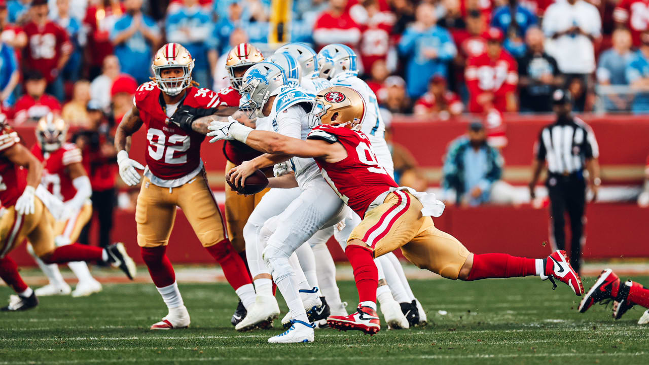 Nick Bosa Engulfs Jared Goff for Second Sack of the Game