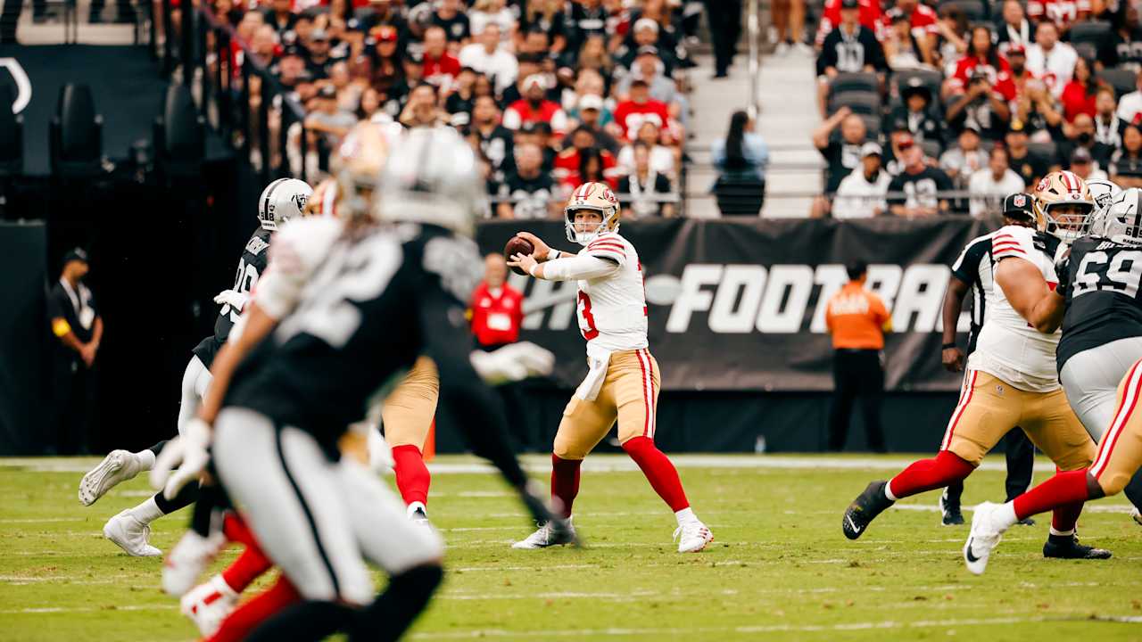 Brock Purdy's First Pass of 2025 to Ricky Pearsall