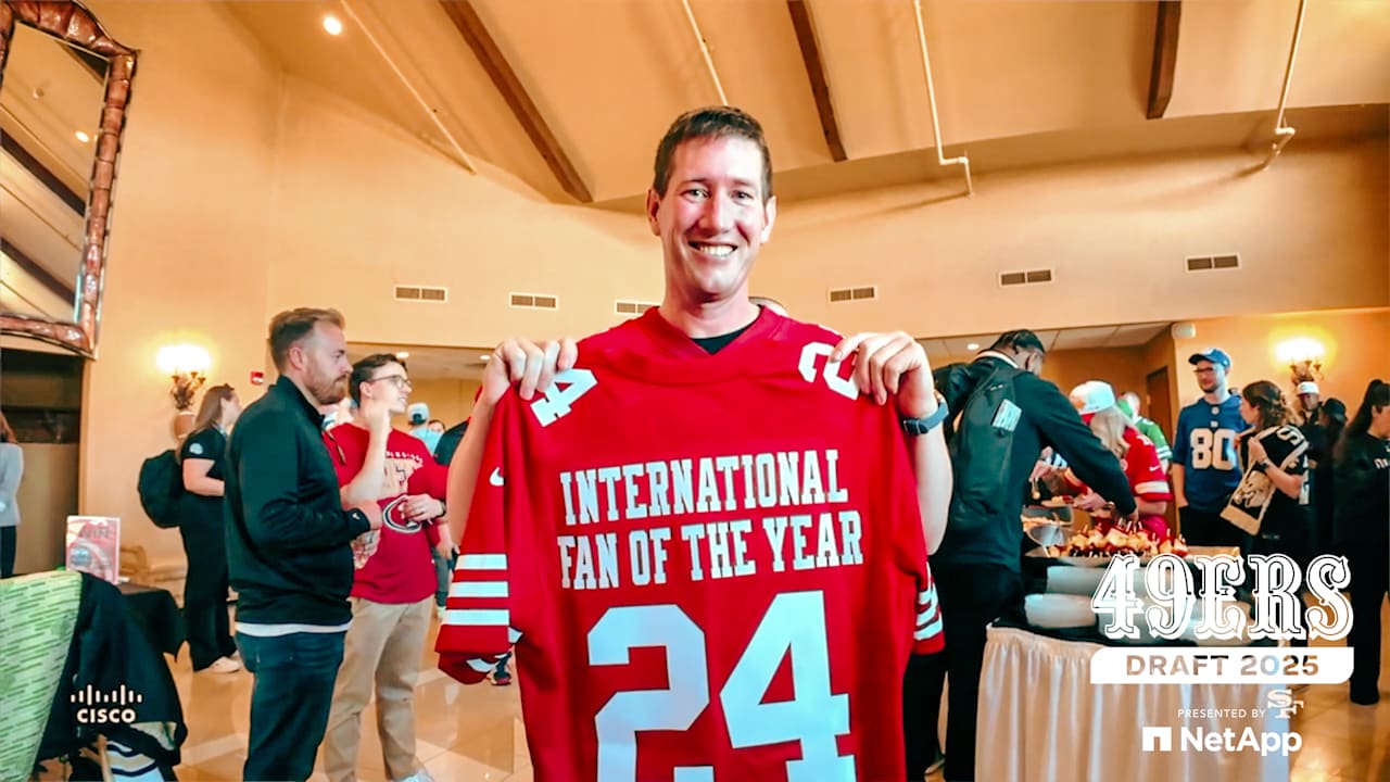 49ers International Fan of the Year Huw Davies Experiences 2025 NFL Draft