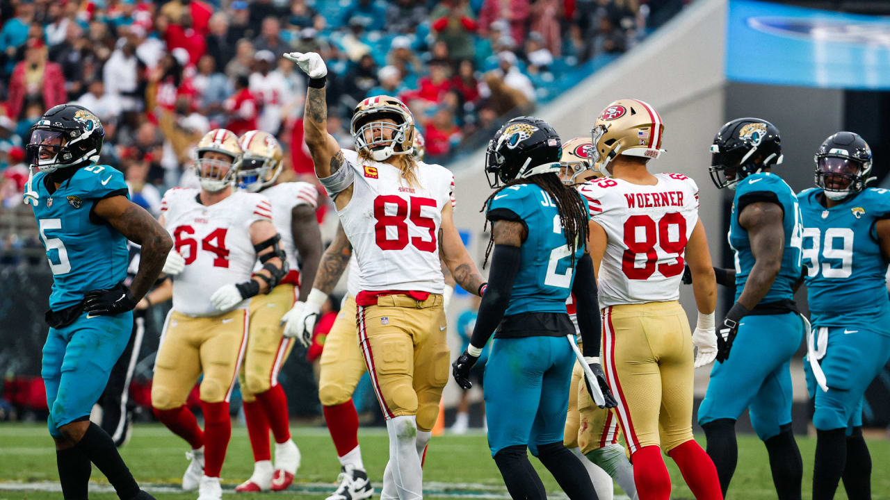 Every George Kittle Catch from His 116-Yard Game vs. the Jaguars