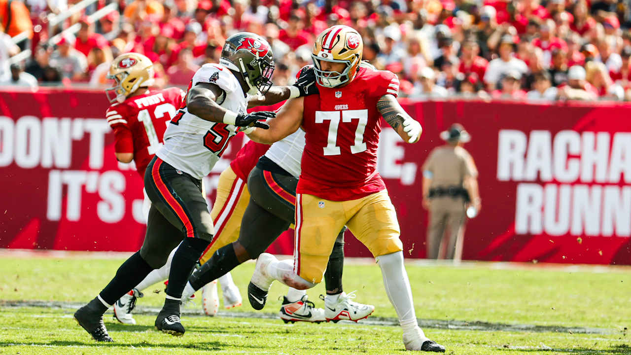 Rookie OL Dominick Puni Tops 49ers PFF Grades in Week 10