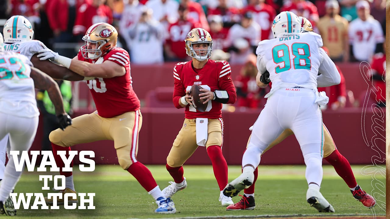 Ways to Watch and Listen: 49ers vs. Dolphins | Week 16
