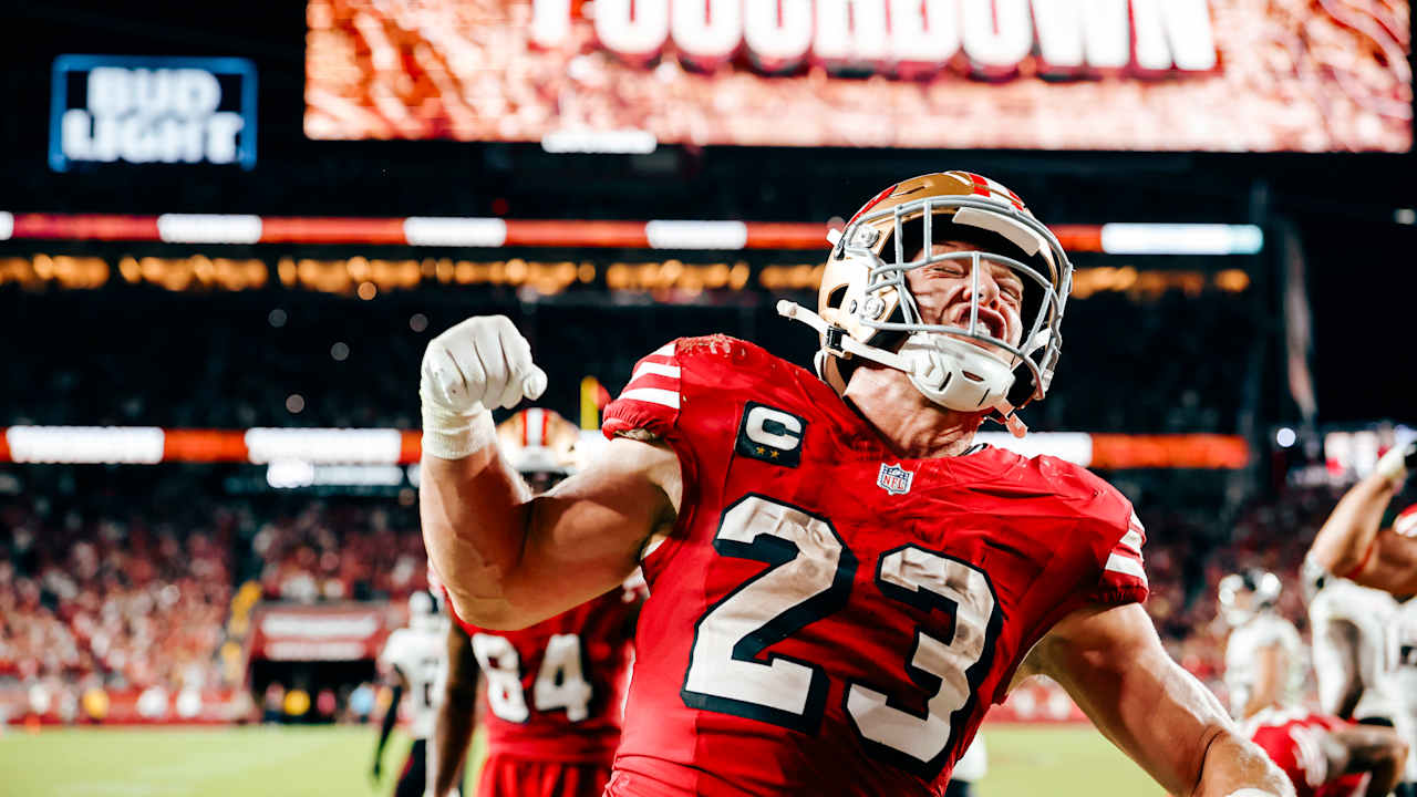 Christian McCaffrey Scores 4-Yard Touchdown vs. Falcons