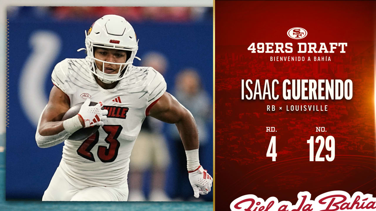 Los 49ers Eligen al Corredor, Isaac Guerendo, con el Pick 129 del NFL ...