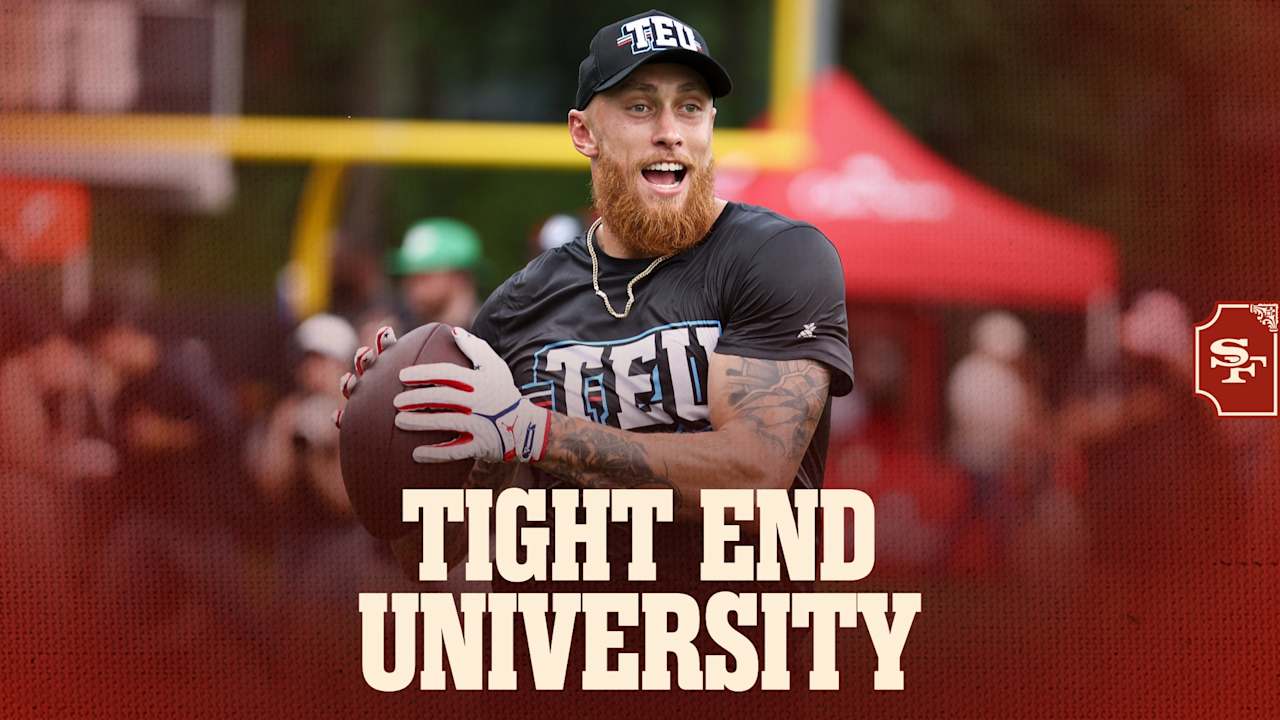 49ers Tight Ends Hit the Field at 2025 Tight End University