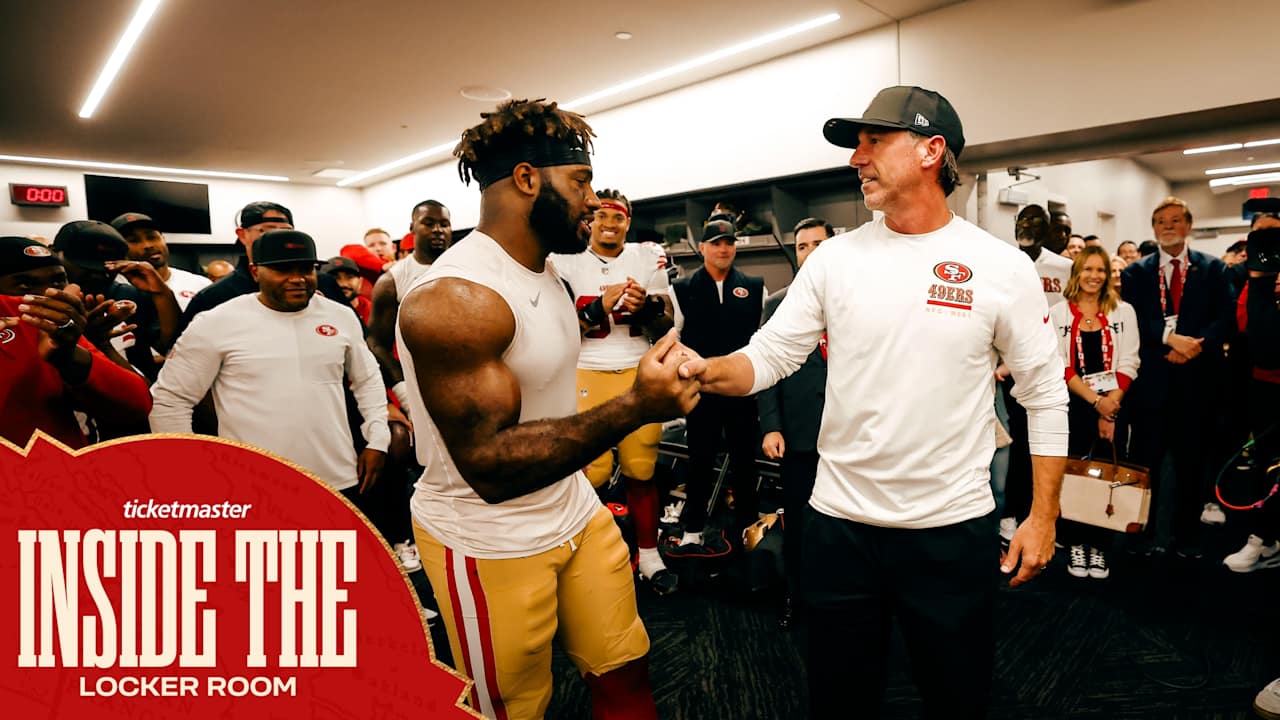 Go Inside the 49ers Locker Room Following Week 2 vs. Saints