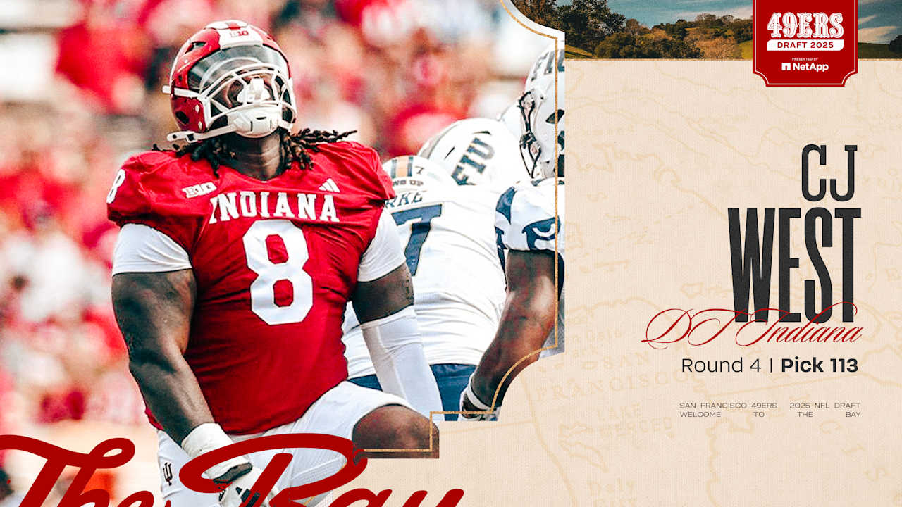 49ers Select DL C.J. West with the No. 113 Pick in the 2025 NFL Draft ...