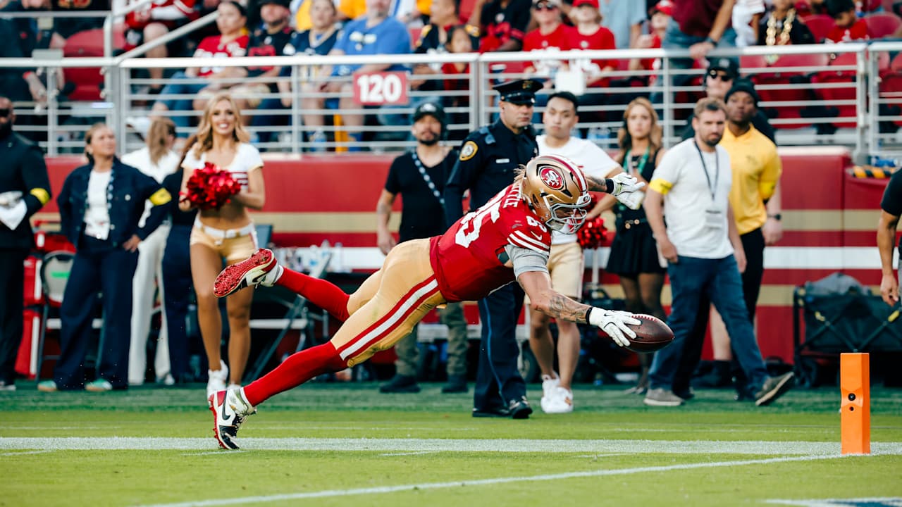 George Kittle Scores on 9-Yard TD Catch vs. Rams