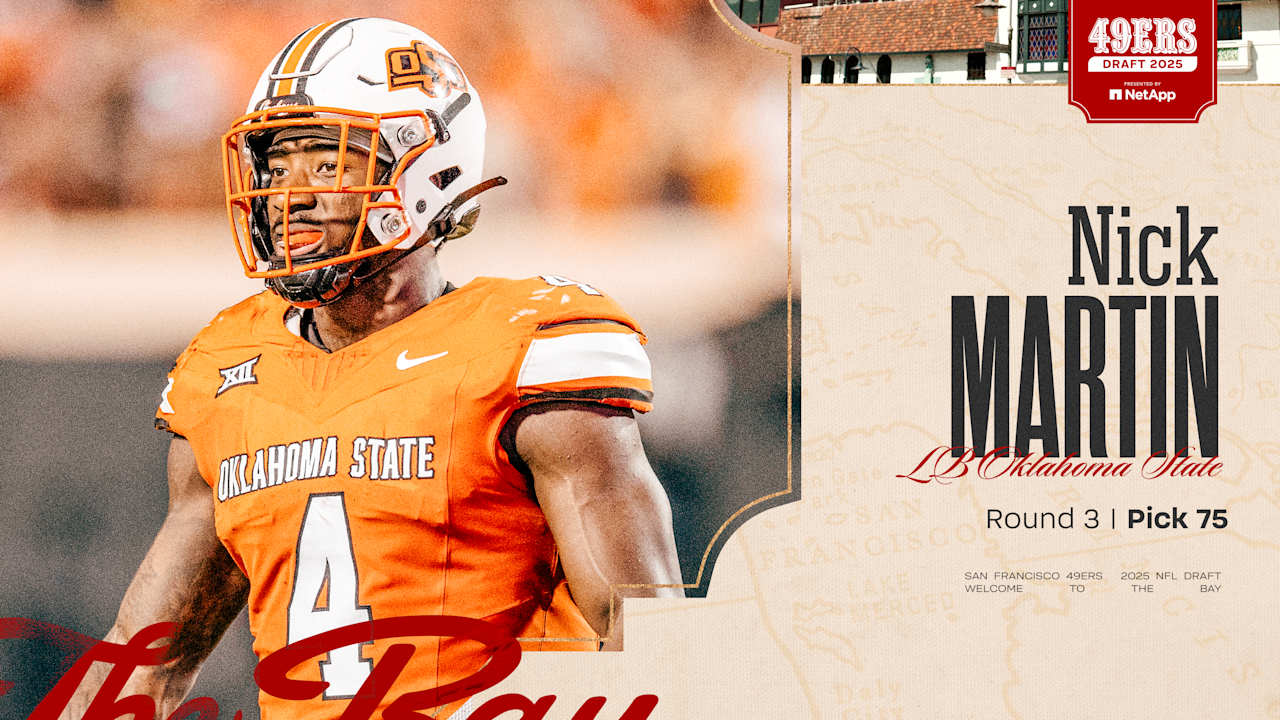 49ers Select LB Nick Martin with the No. 75 Pick in the 2025 NFL Draft ...