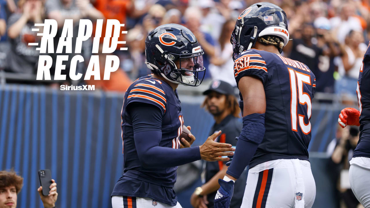 Rapid Recap: Caleb Williams shines late in first half of win