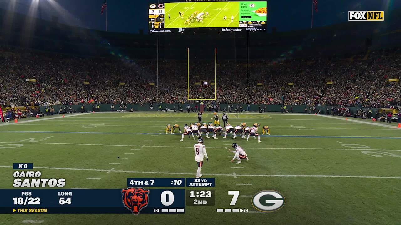 Highlight Cairo Santos 33 Yard Fg Gets Bears On The Board