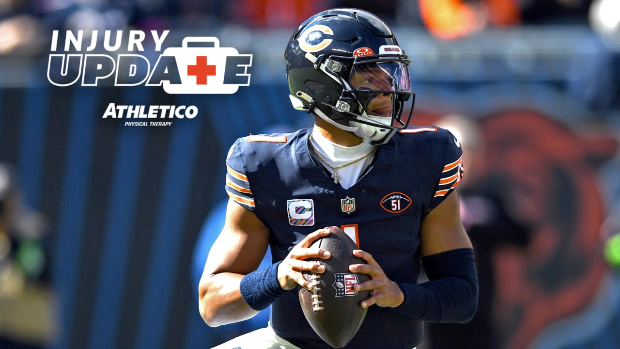 Justin Fields back at practice but doubtful for Sunday | Injury Update