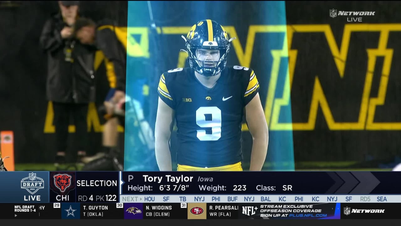 WATCH: Bears select Tory Taylor with No. 122 pick in 2024 draft