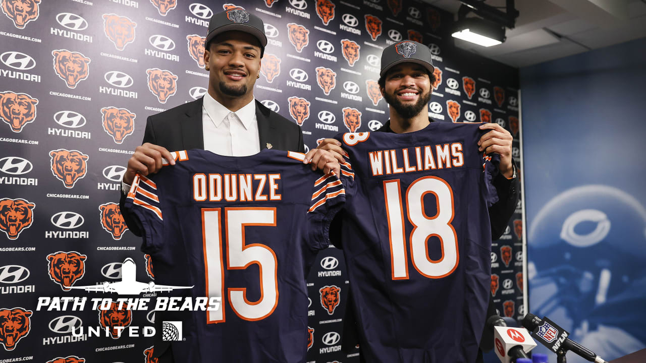 Caleb Williams, Rome Odunze arrive in Chicago | Behind the Scenes