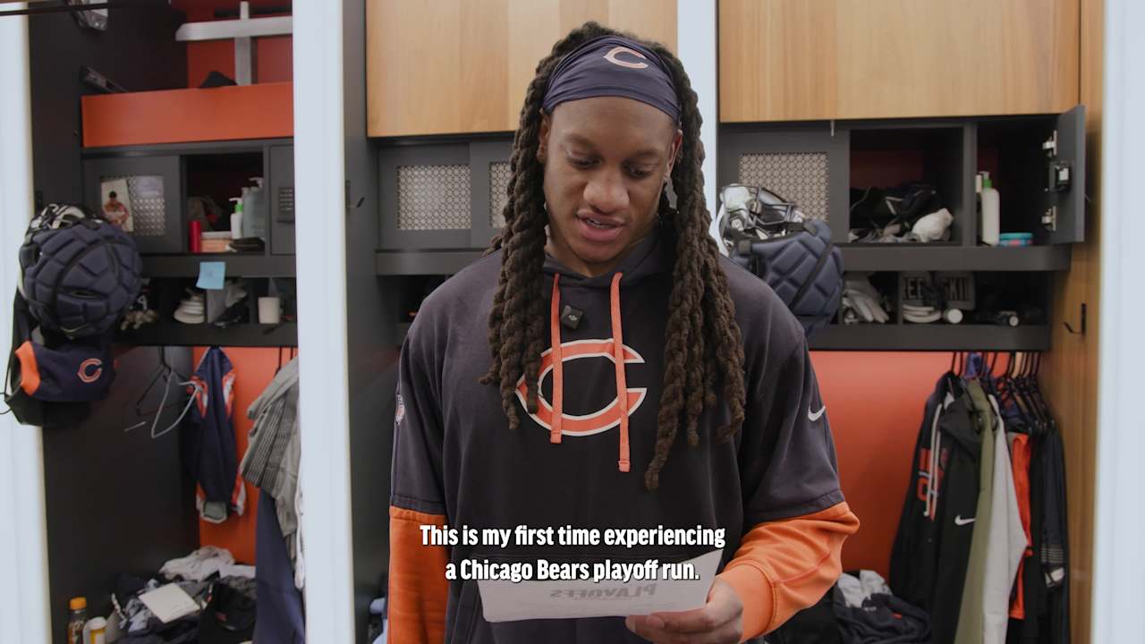 Bears players read good luck letters from kids