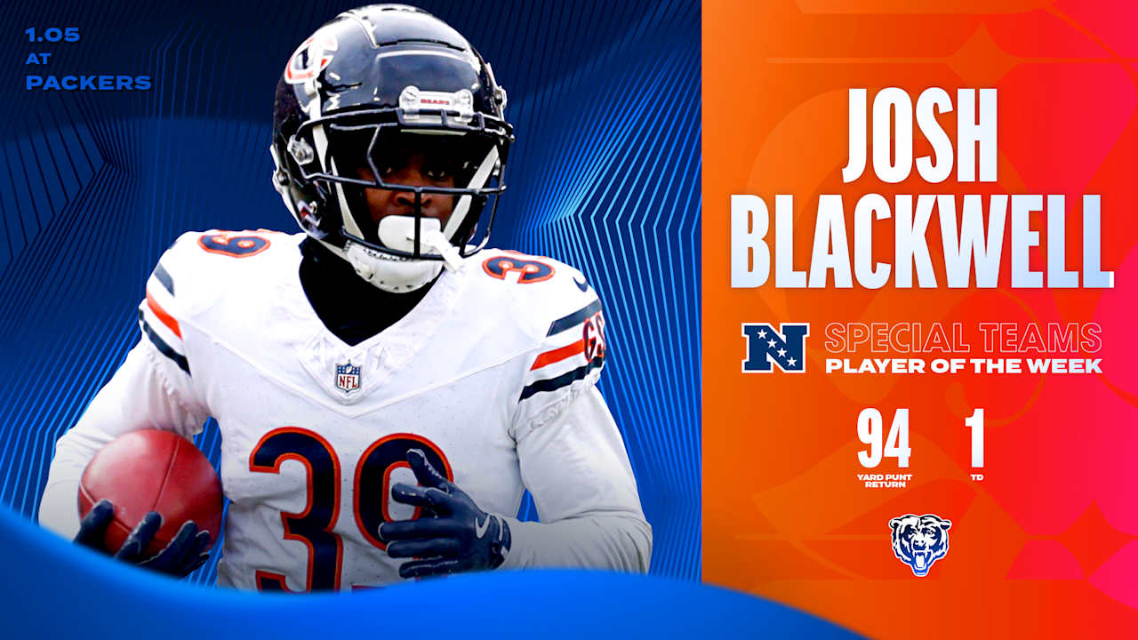Josh Blackwell earns NFC special teams player of week honors