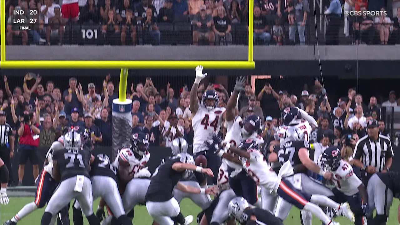CAN'T-MISS HIGHLIGHT: Josh Blackwell blocks Raiders field goal to ...