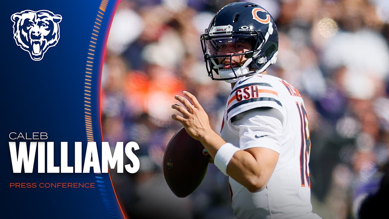 Caleb Williams on reducing sack rate this season | Press Conference