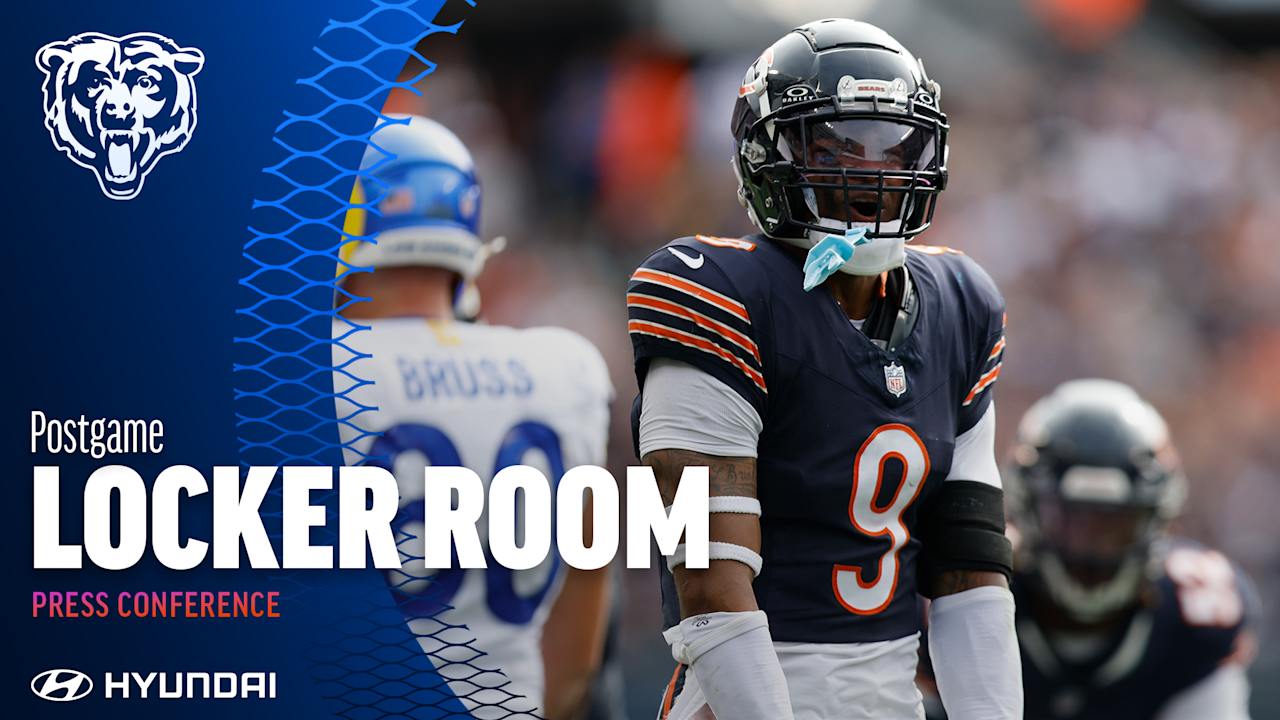 Postgame locker room after Bears win over Rams | Press Conference