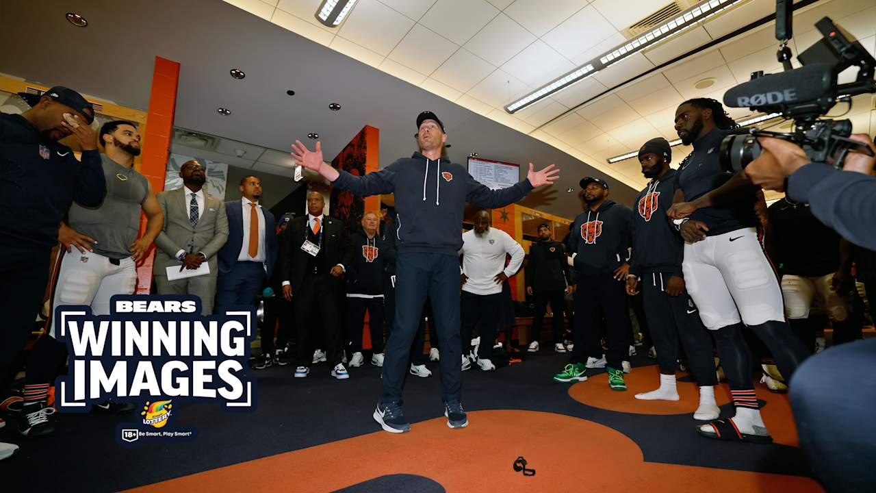 Postgame & locker room celebration photos from Bears' Week 12 win over ...