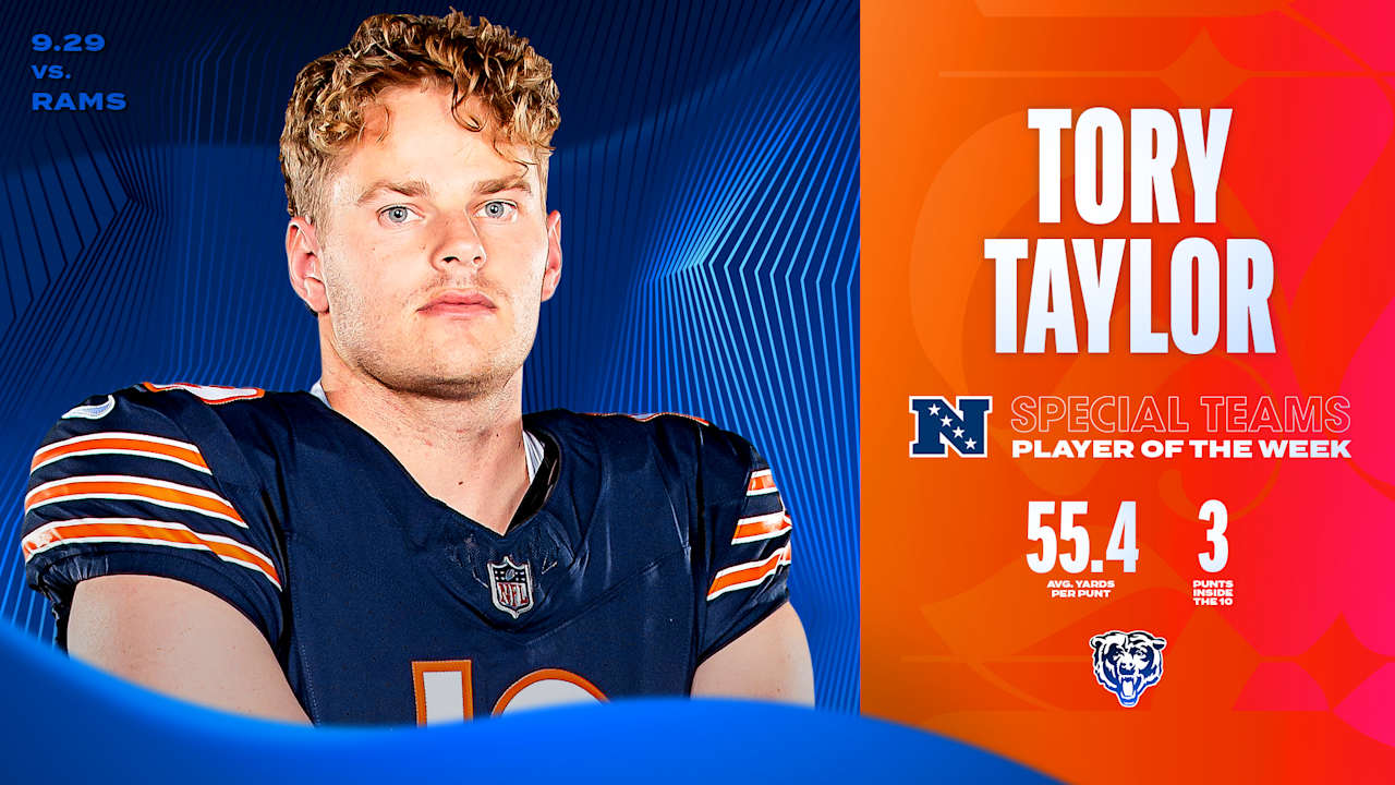 Bears punter Tory Taylor named NFC player of week