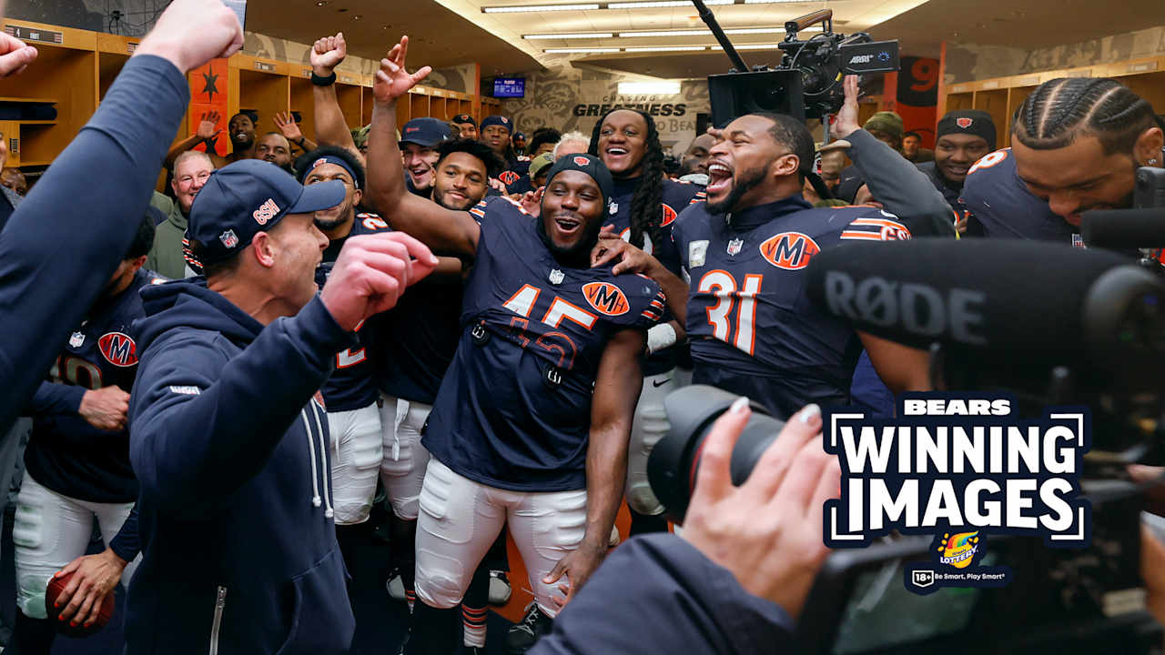 Postgame & locker room celebration photos from Bears' Week 10 win over ...