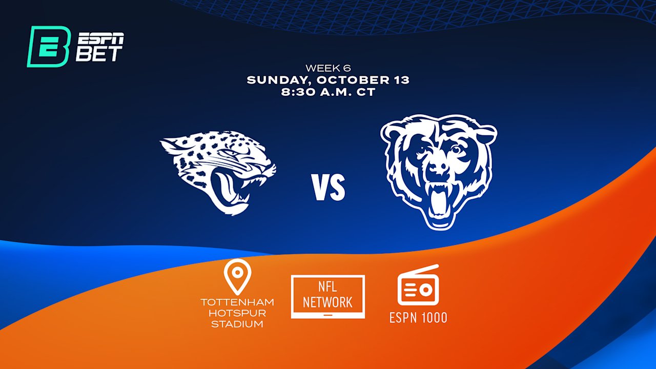 Chicago Bears vs. Jacksonville Jaguars 2024 Week 6 | How to watch on TV/stream, listen on radio