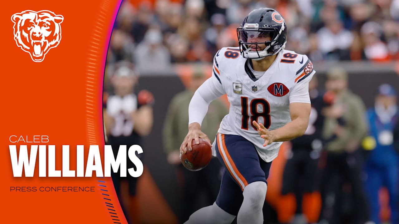 Caleb Williams discusses Week 9 performance in win over Bengals | Press ...