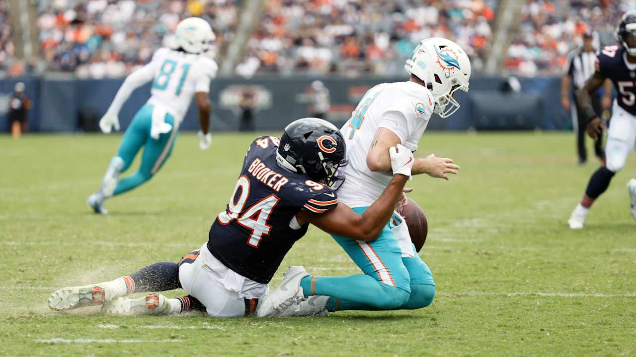 HIGHLIGHT: Austin Booker forces fumble on third sack of game