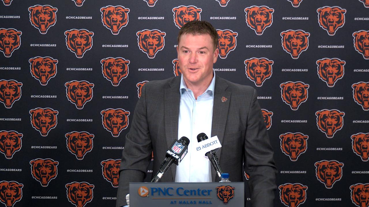 Director of player personnel Trey Koziol discuss Bears drafting Logan ...