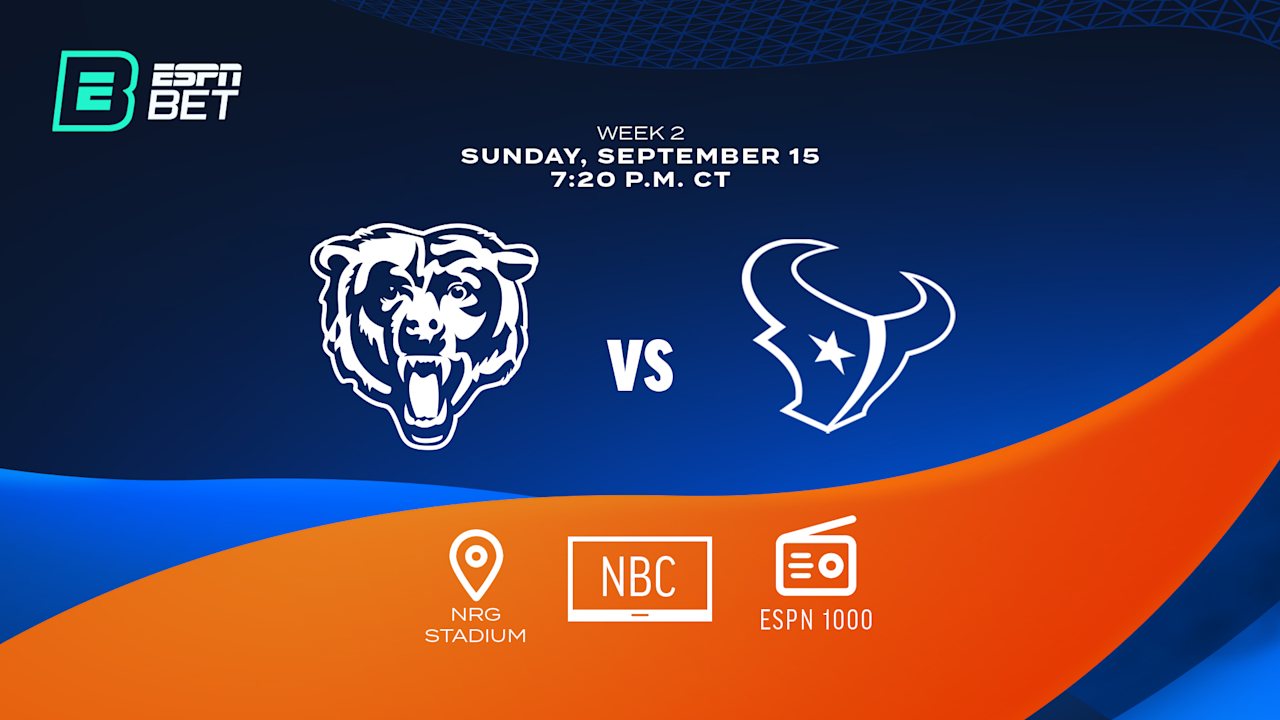 Chicago Bears at Houston Texans 2024 Week 2 | How to watch on TV/stream ...