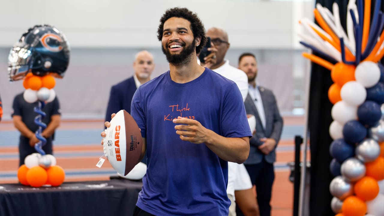 Caleb Williams introduces Caleb Cares Foundation to Chicago