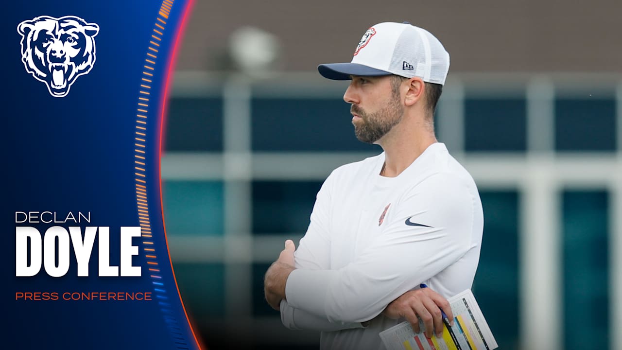 Declan Doyle on providing a competitive environment, offensive growth | Chicago Bears