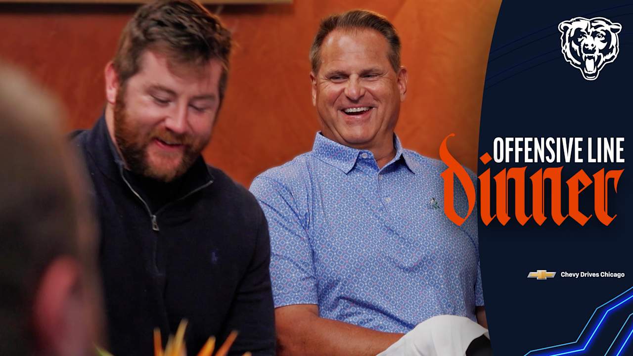 Bears offensive lines of past and present meet